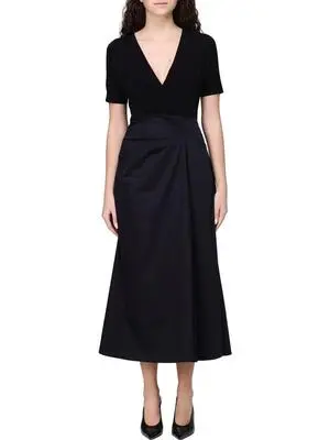 Max Mara Midi Jersey Dress - Black