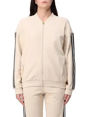 EA7 Sweatshirt With Sporty Stripes - Beige