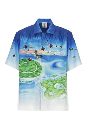 Casablanca The Essential Experience Printed Silk Shirt Multicolor