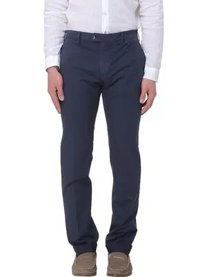 MASON'S Cotton Stretch Chino Trousers - Navy