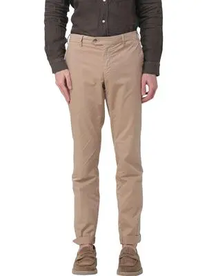 MASON'S Cotton Stretch Chino Trousers - Sand