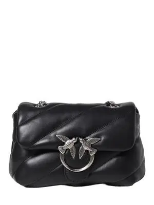 Pinko Quilted Leather Mini Bag With Chain Strap - Black
