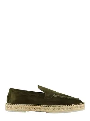 AURELIEN Seaside Suede Espadrilles - Olive