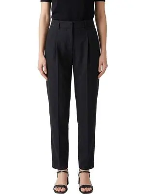PT TORINO Classic Cotton Blend Trousers - Black
