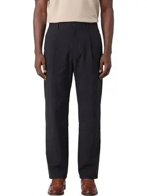 NEW BALANCE Technical Fabric Straight Leg Trousers - Black