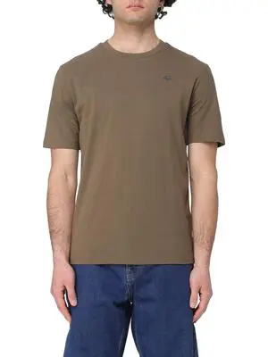 BLAUER. Cotton T-shirt With Logo - Green