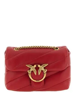 Pinko Quilted Mini Bag With Chain Strap - Red