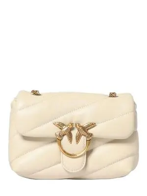 Pinko Quilted Mini Bag With Chain Strap - White