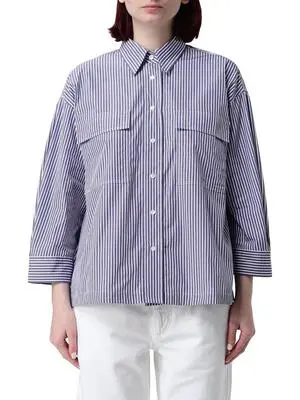 Brunello Cucinelli Striped Cotton Shirt - Blue