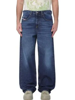 DIESEL® D-macro Denim Wide Leg Jeans - Blue