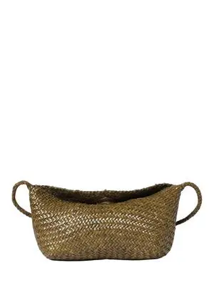 Dragon Diffusion Corsina Woven Leather Bag - Green