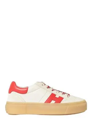 Hogan Crosswind Leather Sneakers - Beige