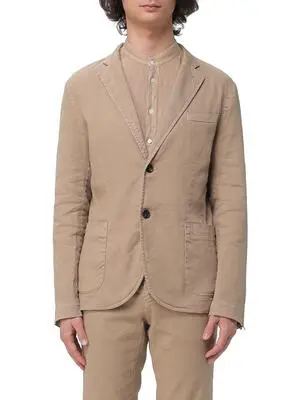 MASON'S Single Breasted Cotton And Linen Blazer - Sand