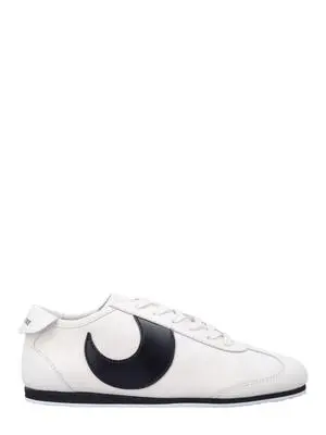 MARINE SERRE Astra Leather Sneakers - Beige