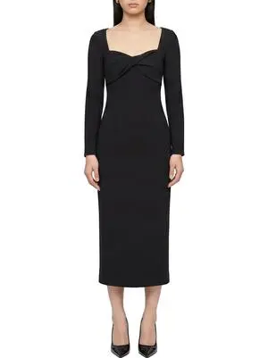 Roland Mouret Crêpe Sheath Dress - Black