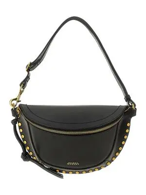 Isabel Marant Étoile Skano Studded Smooth Leather Belt Bag - Black