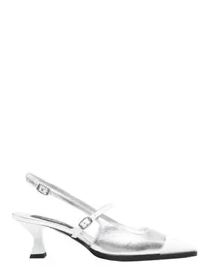 CAREL Slingback Pumps - Silver