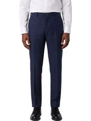PT TORINO Virgin Wool And Linen Tailored Trousers - Blue