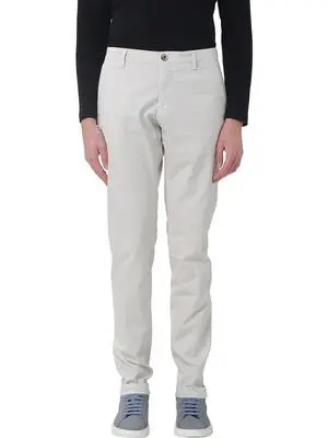 MASON'S Stretch Cotton Chino Trousers - Grey