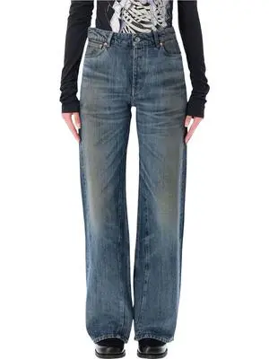 Our Legacy Stretch Wide-leg Jeans - Denim