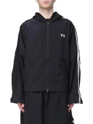 Y3 Nylon Track Jacket With 3-stripes - Black