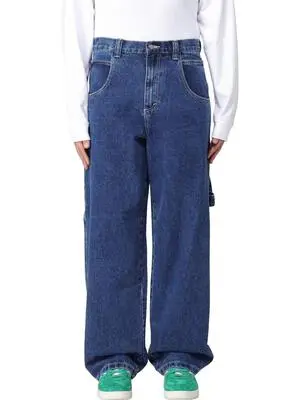 DISCLAIMER Wide Leg Denim Jeans - Blue