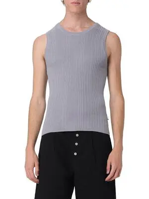CARRER Ribbed Cotton Tank Top - Grey
