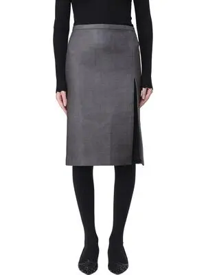 Philosophy Di Lorenzo Serafini Skirt With Slit - Grey