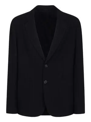 Giorgio Armani Textured Blazer - Blue