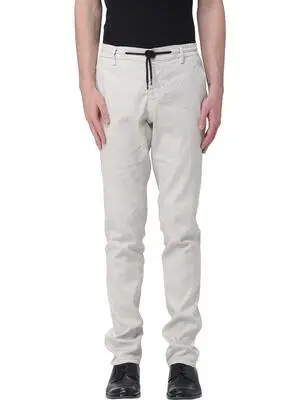 MASON'S Linen And Cotton Blend Drawstring Trousers - Grey