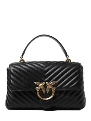 Pinko Quilted Leather Handbag - Black