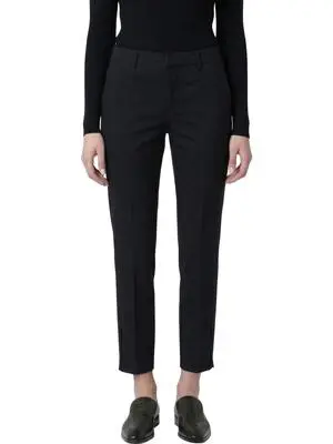 PT TORINO Cotton Slim Fit Trousers - Black
