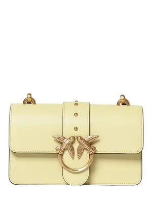 Pinko Mini Bag With Bird Clasp - Yellow