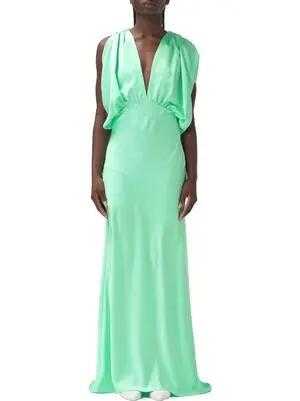Pinko Draped Maxi Dress - Green