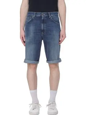 DONDUP Cotton Denim Shorts - Blue