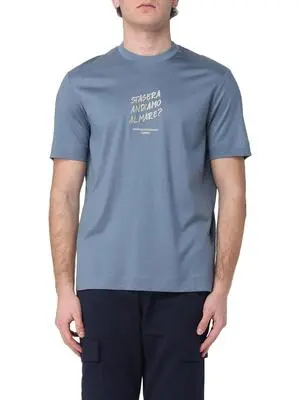 Emporio Armani Slogan T-shirt - Blue