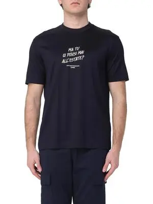 Emporio Armani Slogan T-shirt - Navy