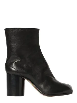 MAISON MARGIELA Leather Ankle Boots - Black