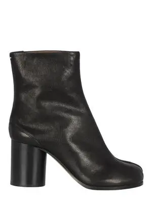 MAISON MARGIELA Tabi Leather Ankle Boots - Black