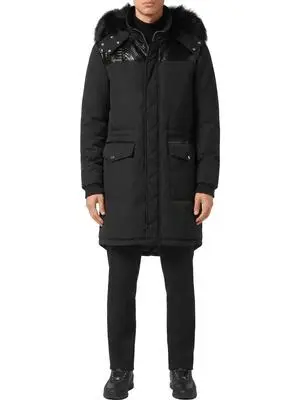 BILLIONAIRE Padded Nylon Hooded Parka - Black