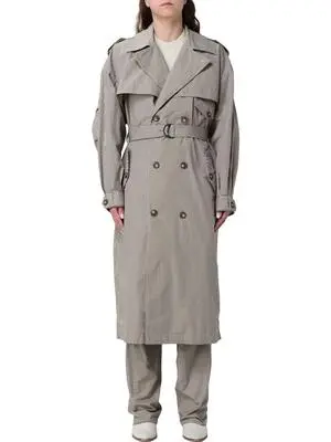 Isabel Marant Étoile Striped Cotton Double-breasted Trench Coat - Beige