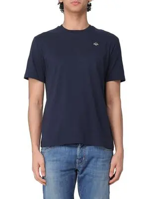 BLAUER. Basic Cotton T-shirt - Blue