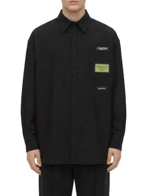 MAISON MARGIELA Shirt In Wool Blend - Black