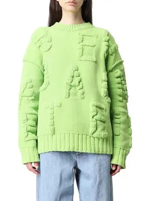 Bottega Veneta Embossed Logo Jumper - Green