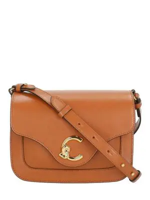 COCCINELLE C-me Leather Crossbody Bag - Orange