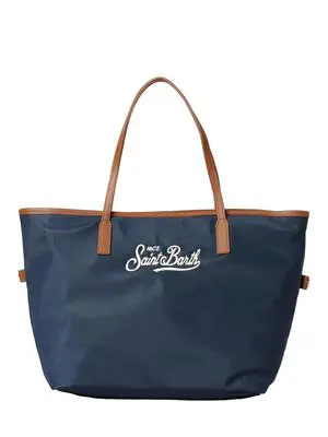 MC2 SAINT BARTH Nylon Shoulder Bag With Logo - Blue
