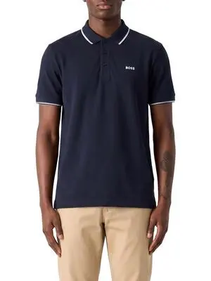 BOSS Cotton Polo Shirt - Navy