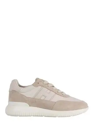 Hogan H709 Suede And Nappa Leather Sneakers - Beige