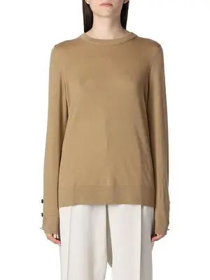 Michael Kors Crew Neck Jumper - Camel