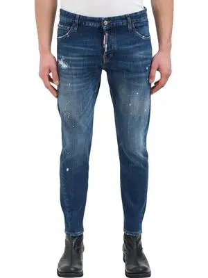 Dsquared2 Stretch Cotton Skinny Fit Jeans - Denim